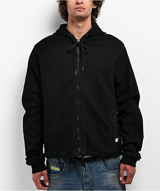 Pro Club Black Heavyweight Denim Zip Hoodie | Zumiez