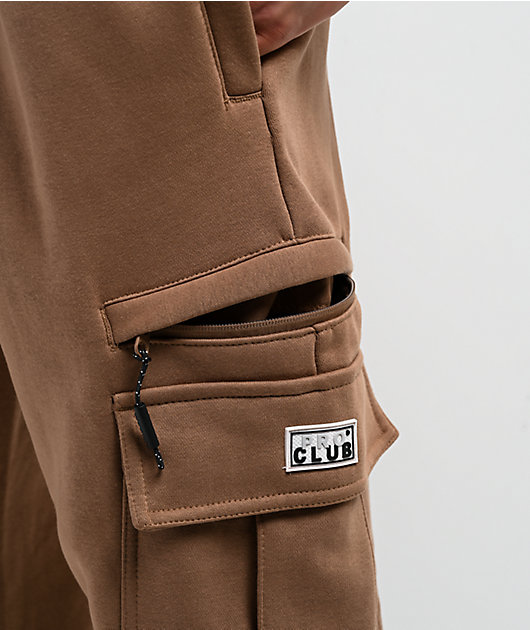 Pro Club Brown Cargo Sweatpants | Zumiez