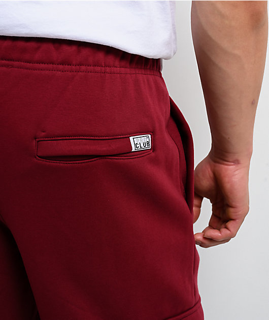 Pro Club Burgundy Cargo Sweatpants | Zumiez