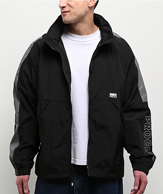 Pro Club Full Court Black Windbreaker Zip Jacket | Zumiez