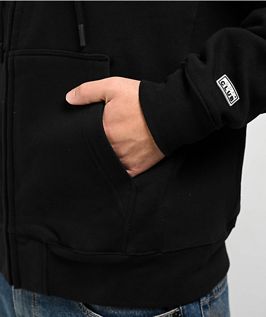 Pro Club Heavyweight Fleece Black Zip Hoodie | Zumiez