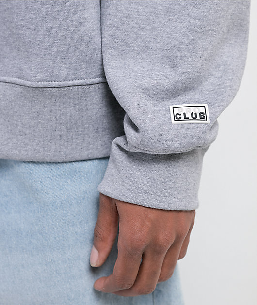 Pro Club Heavyweight Grey Crewneck Sweatshirt | Zumiez