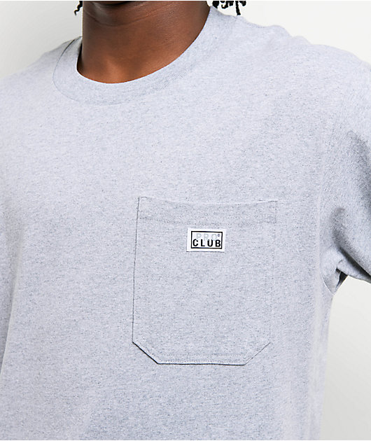 Pro Club Heavyweight Pocket Grey T-Shirt | Zumiez