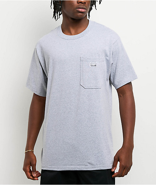 Pro Club Heavyweight Pocket Grey T-Shirt | Zumiez