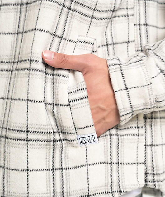 Pro Club Heavyweight White Plaid Flannel Work Jacket | Zumiez