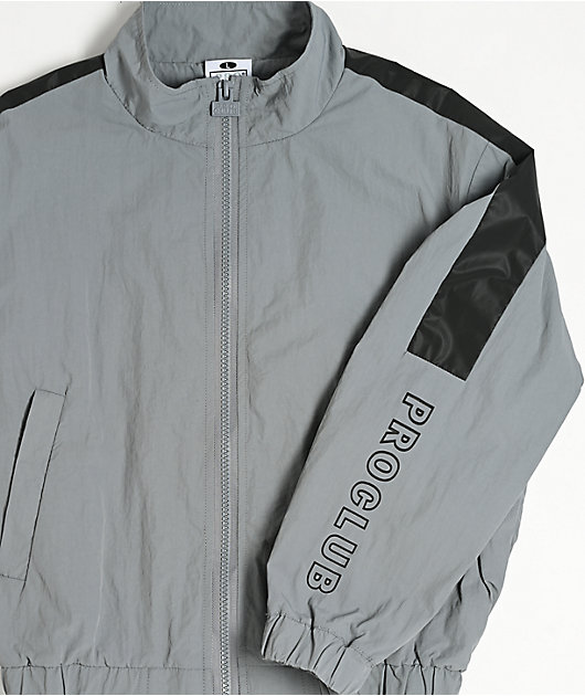 Pro Club Kids Full Court Silver Track Jacket | Zumiez