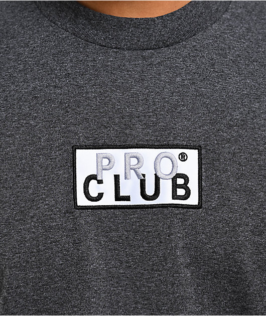 Pro Club Member Box Logo Charcoal T-Shirt | Zumiez