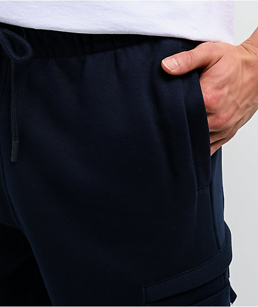 Pro Club Navy Cargo Sweatpants | Zumiez