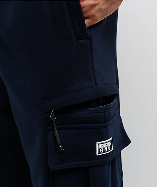 Pro Club Navy Cargo Sweatpants | Zumiez