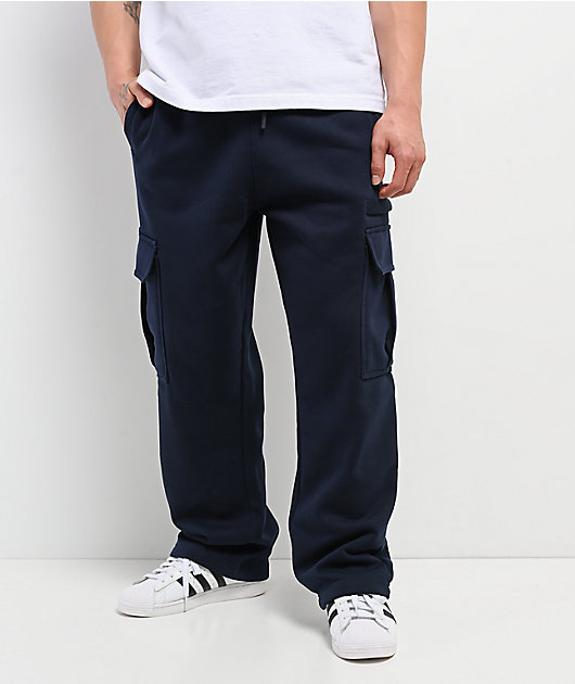Pro Club Navy Cargo Sweatpants | Zumiez
