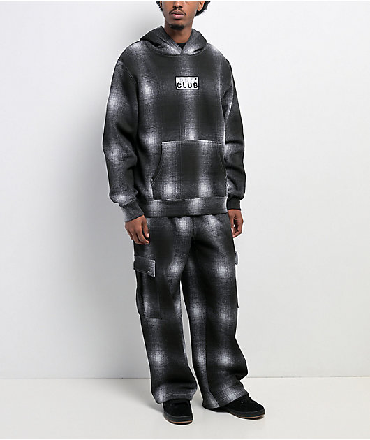 Pro Club Ombre Heavyweight Grey & Black Cargo Sweatpants | Zumiez