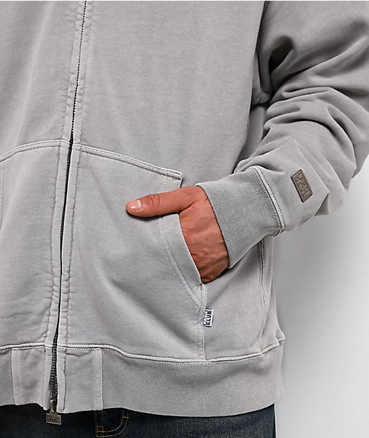 Pro Club Vintage Silver Wash Heavyweight Zip Hoodie | Zumiez
