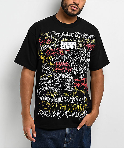 Pro Club x DoKnow Box Logo Black T-Shirt | Zumiez