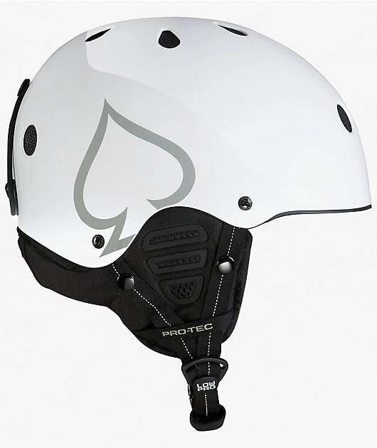 Pro-Tec Low Pro Matte White Snowboard Helmet | Zumiez