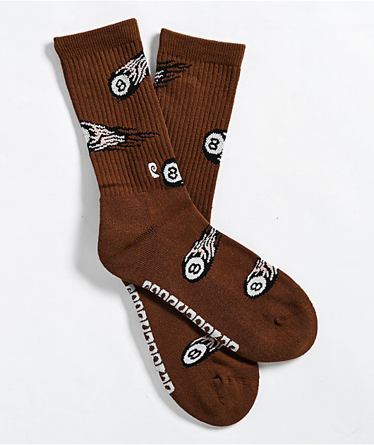 Psockadelic Last Shot Mauve Crew Socks | Zumiez