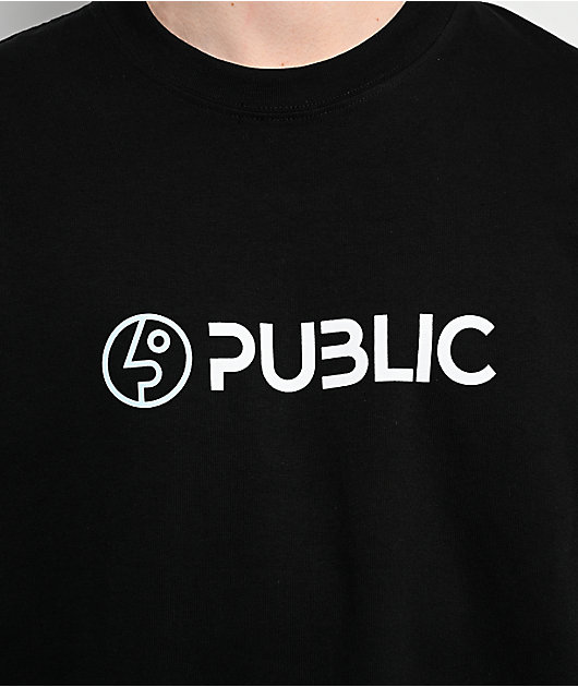 Public Logo Black T-Shirt | Zumiez