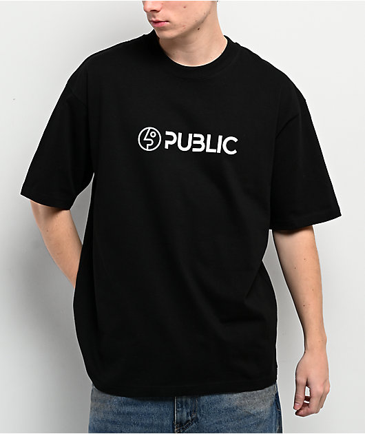 Public Logo Black T-Shirt | Zumiez