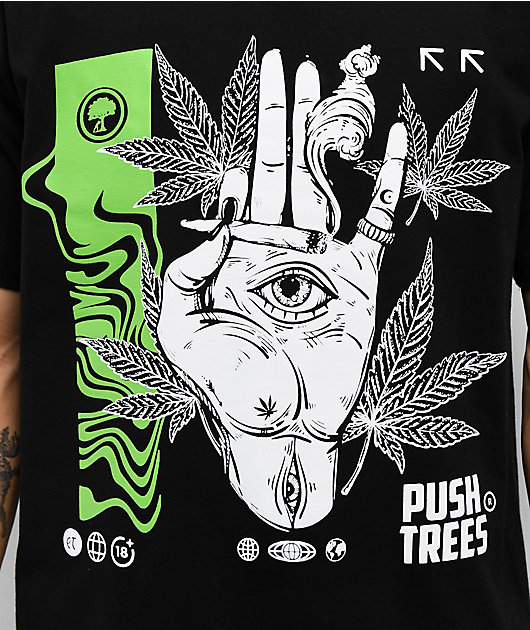 Push Trees Delusional Black T-Shirt | Zumiez