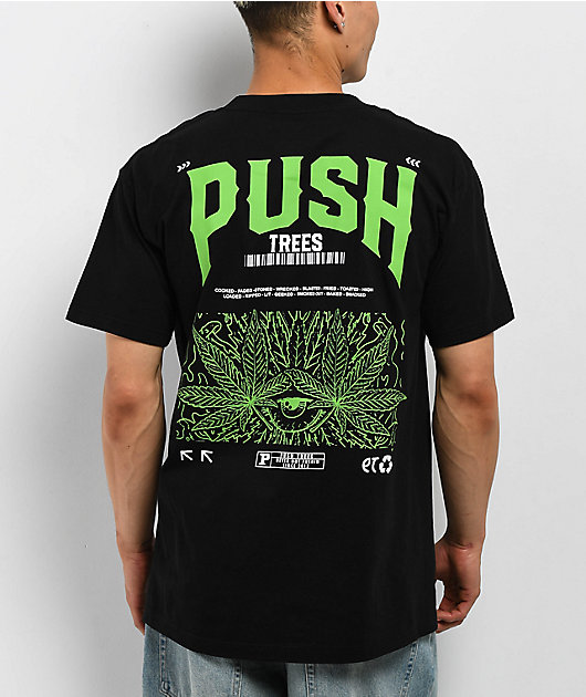 Push Trees Delusional Black T-Shirt | Zumiez