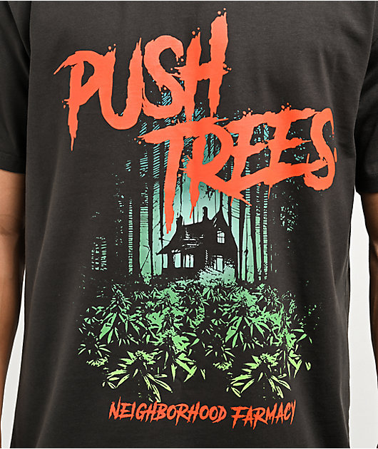 Push Trees Farmacy Charcoal T-Shirt | Zumiez