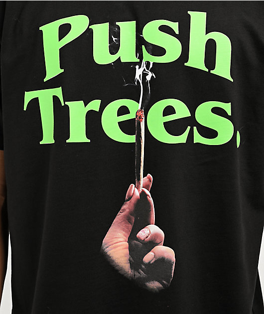 Push Trees Sparked Black T-Shirt | Zumiez
