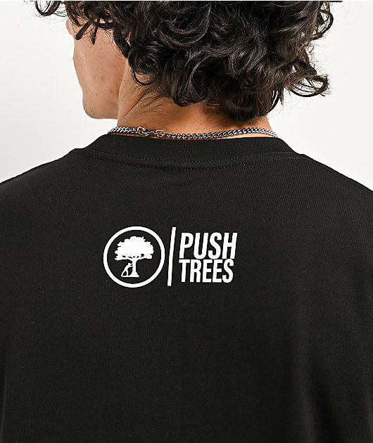 Push Trees Sparked Black T-Shirt | Zumiez