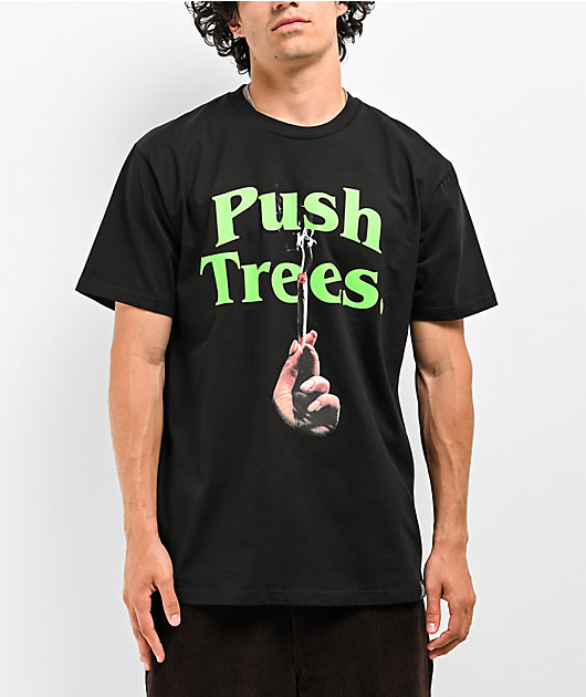 Push Trees Sparked Black T-Shirt | Zumiez