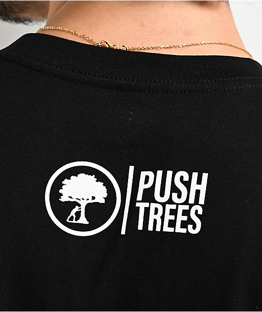 Push Trees Survival Tactics Black T-Shirt | Zumiez