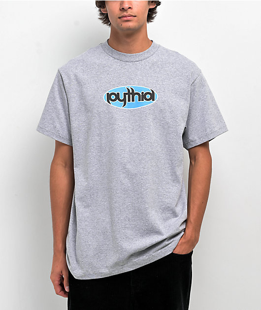 Pythia Circle Logo Grey T-Shirt | Zumiez