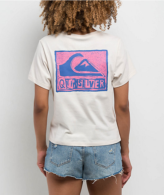 Quicksilver Stamped Classic White T-Shirt | Zumiez