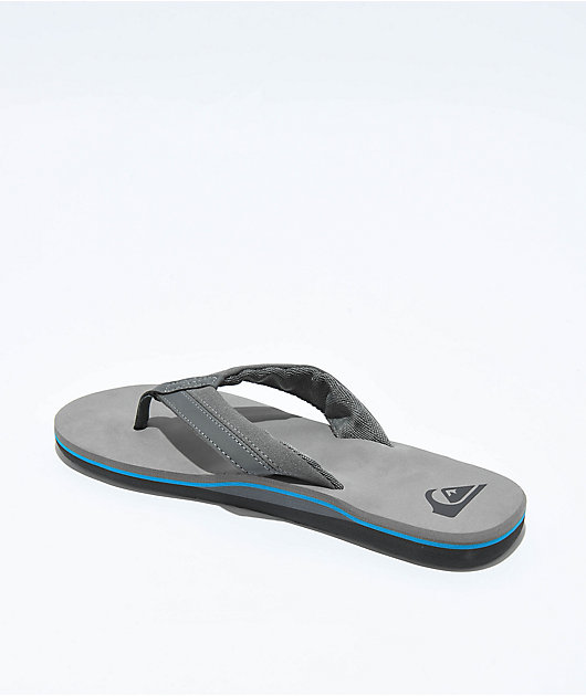 Quiksilver Makaha Solid Dark Grey Sandals | Zumiez