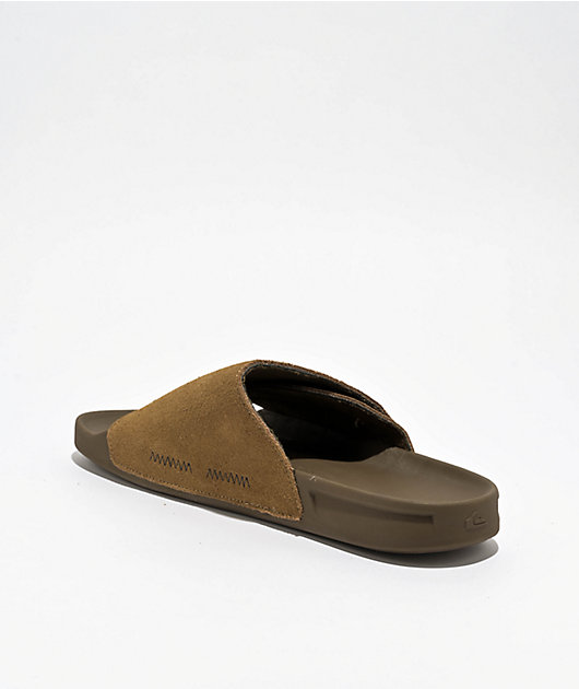 Quiksilver Rivi Brown Adjustable Slide Sandals | Zumiez