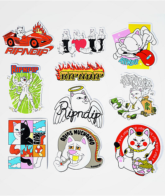 RIPNDIP 3 Assorted Sticker Pack | Zumiez
