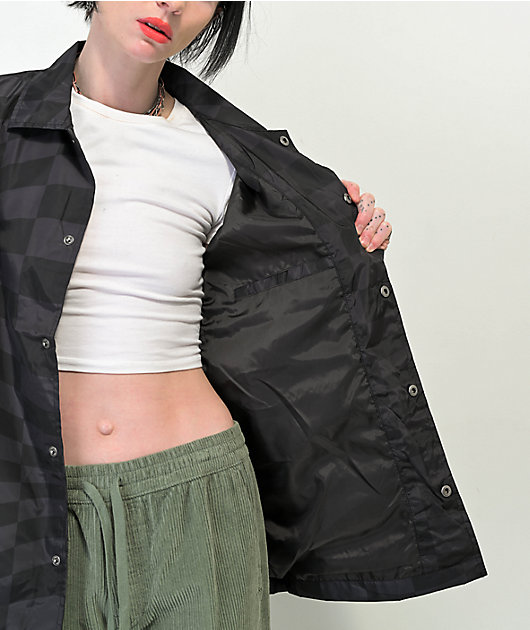 RIPNDIP Black Checkered Coaches Jacket | Zumiez