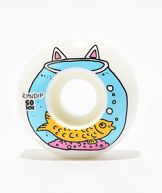 RIPNDIP Finding Nerm 50mm White Skateboard Wheels | Zumiez