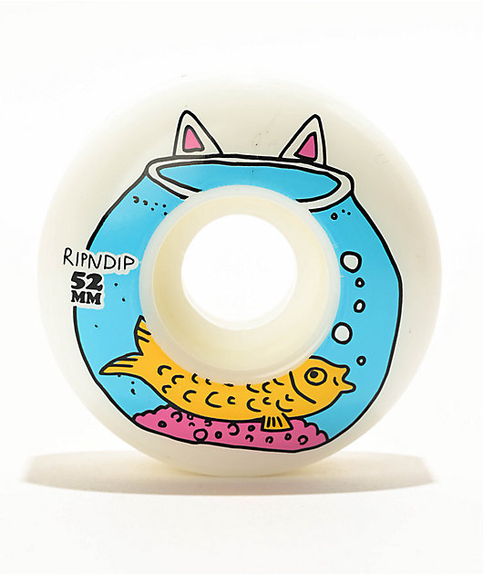 RIPNDIP Finding Nermio 52mm White Skateboard Wheels | Zumiez