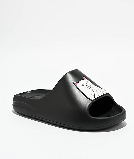 RIPNDIP Lord Nermal Cloud Black Slide Sandals | Zumiez