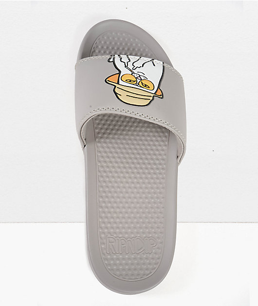 RIPNDIP Nermal S. Thompson Grey Slide Sandals | Zumiez