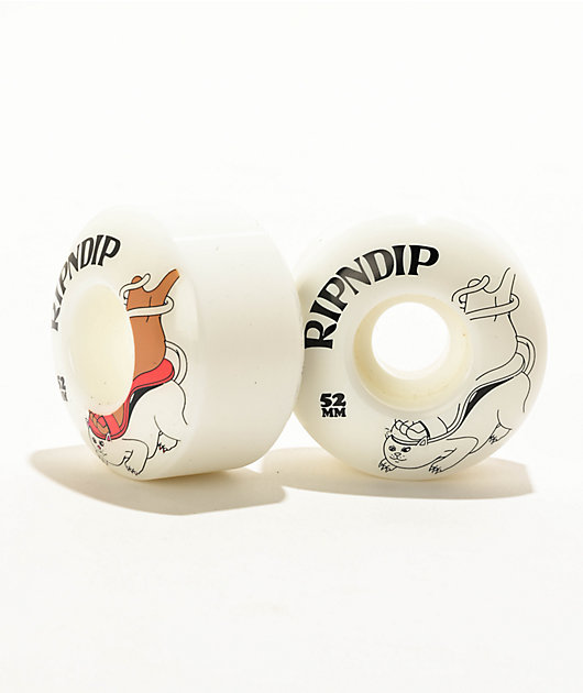 RIPNDIP Nermboutins 52mm White Skateboard Wheels | Zumiez