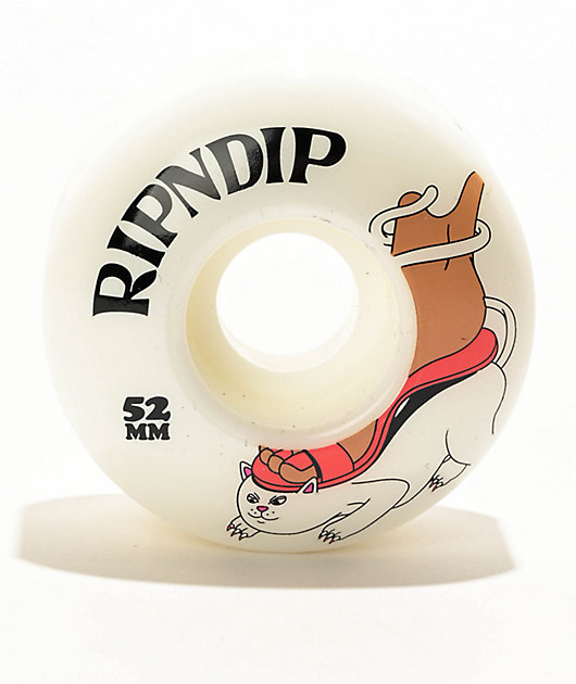 RIPNDIP Nermboutins 52mm White Skateboard Wheels | Zumiez