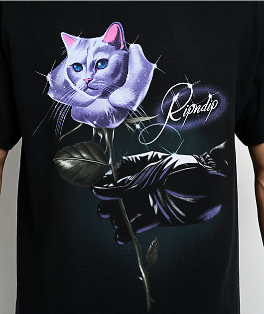 RIPNDIP Rose Black T-Shirt | Zumiez