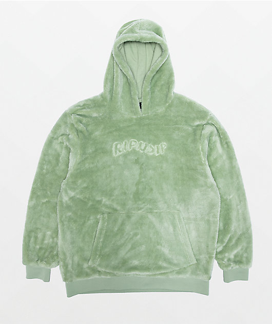 RIPNDIP Waves Green Sherpa Hoodie | Zumiez