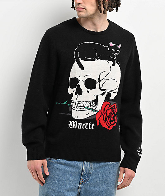 RIPNDIP x Walter Mercado Muerte Black Sweater | Zumiez