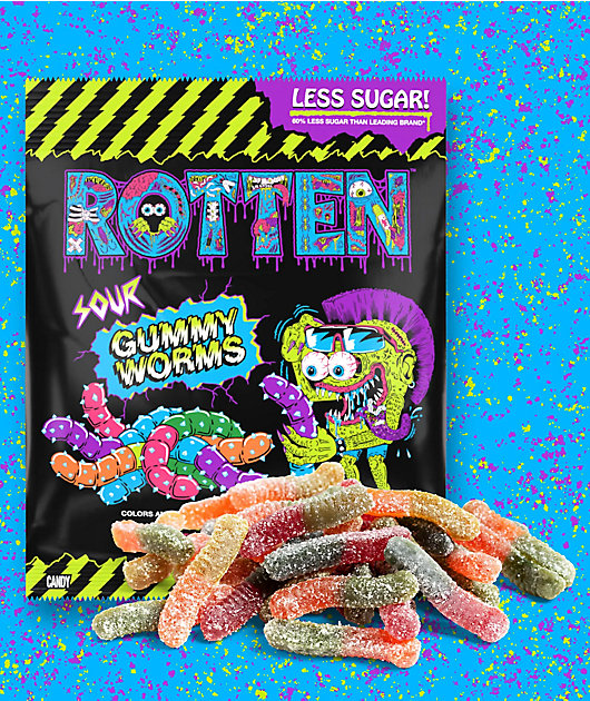 ROTTEN Sour Gummy Worms | Zumiez