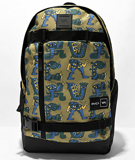 RVCA Curb Skate Avocado Backpack | Zumiez