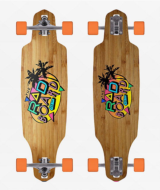 Rad Bamboo Cabin 9" Drop Through Longboard Complete | Zumiez