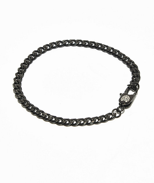 Rastaclat 5mm Black Cuban Chain Bracelet | Zumiez