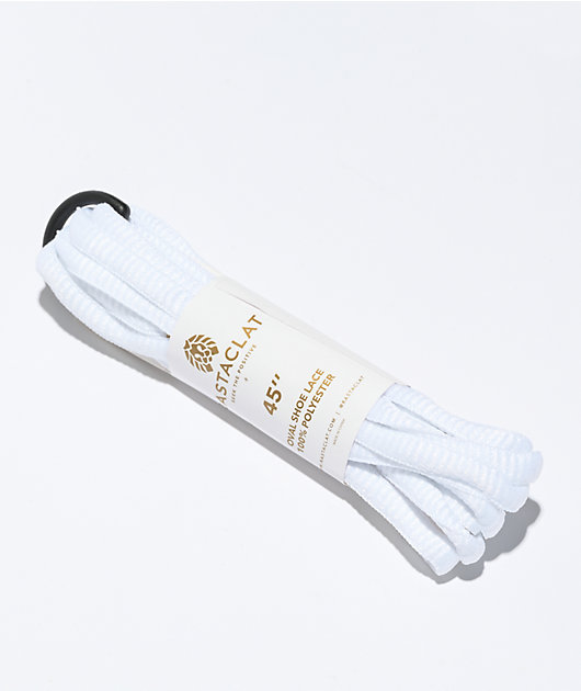Rastaclat Oval 45" White Shoe Laces | Zumiez