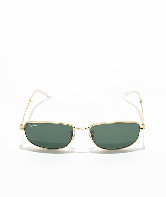 Ray-Ban Artista RB3732 Polished Gold & Green Sunglasses | Zumiez