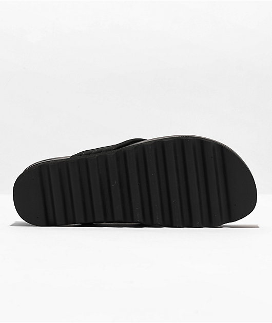 Reef Cushion Shea Hi Black Platform Sandals | Zumiez